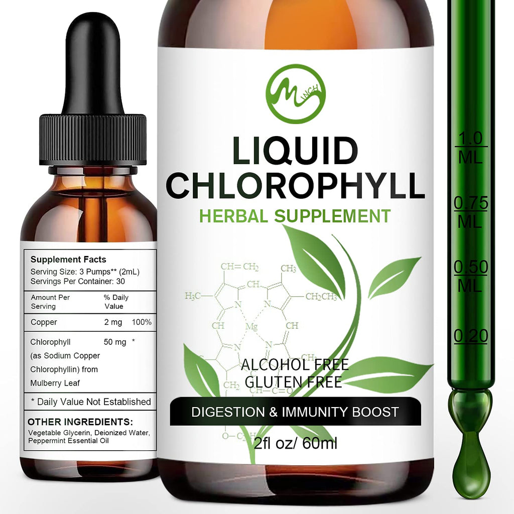 organic chlorophyll liquid drops