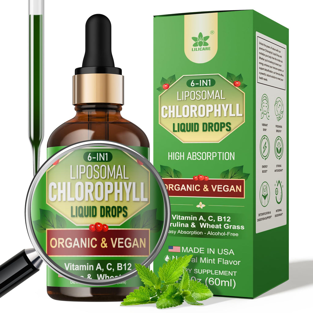 organic chlorophyll liquid drops