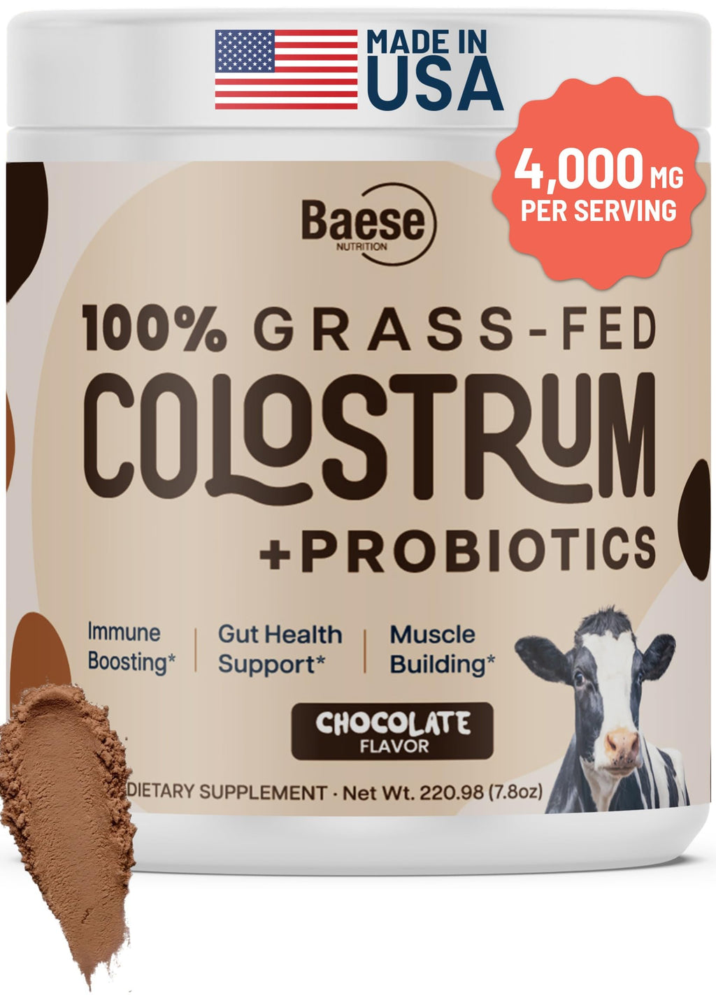 organic chocolate colostrum powder for kids
