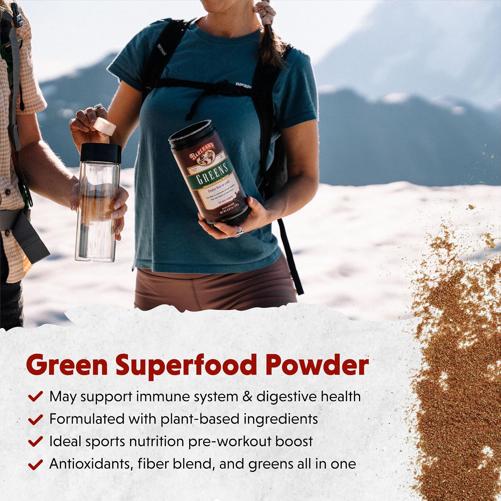organic chocolate greens powders for energy