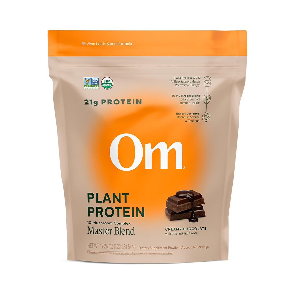 organic chocolate mushroom protein blend