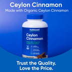 Organic cinnamon capsules for daily use
