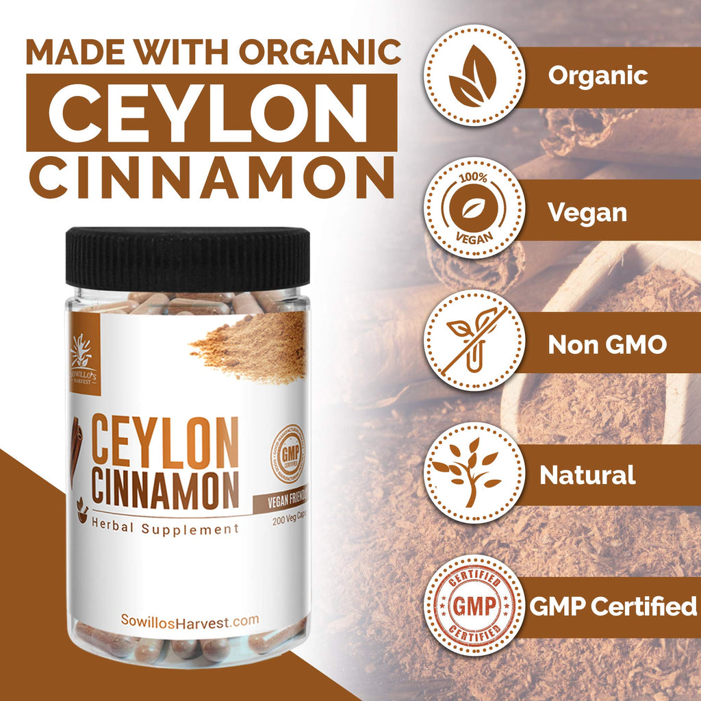 Organic cinnamon capsules for wellness