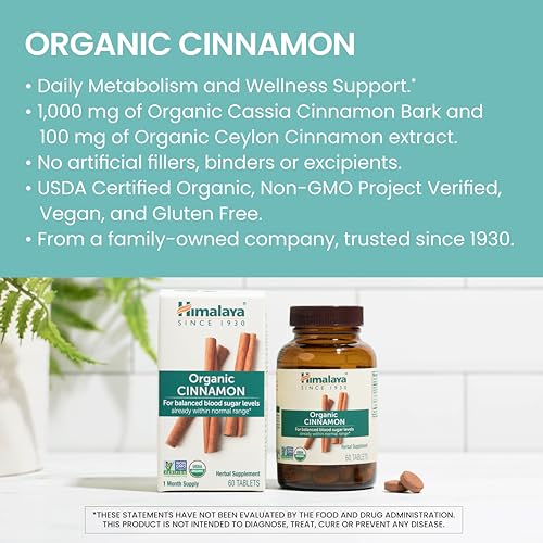Organic cinnamon for digestive health