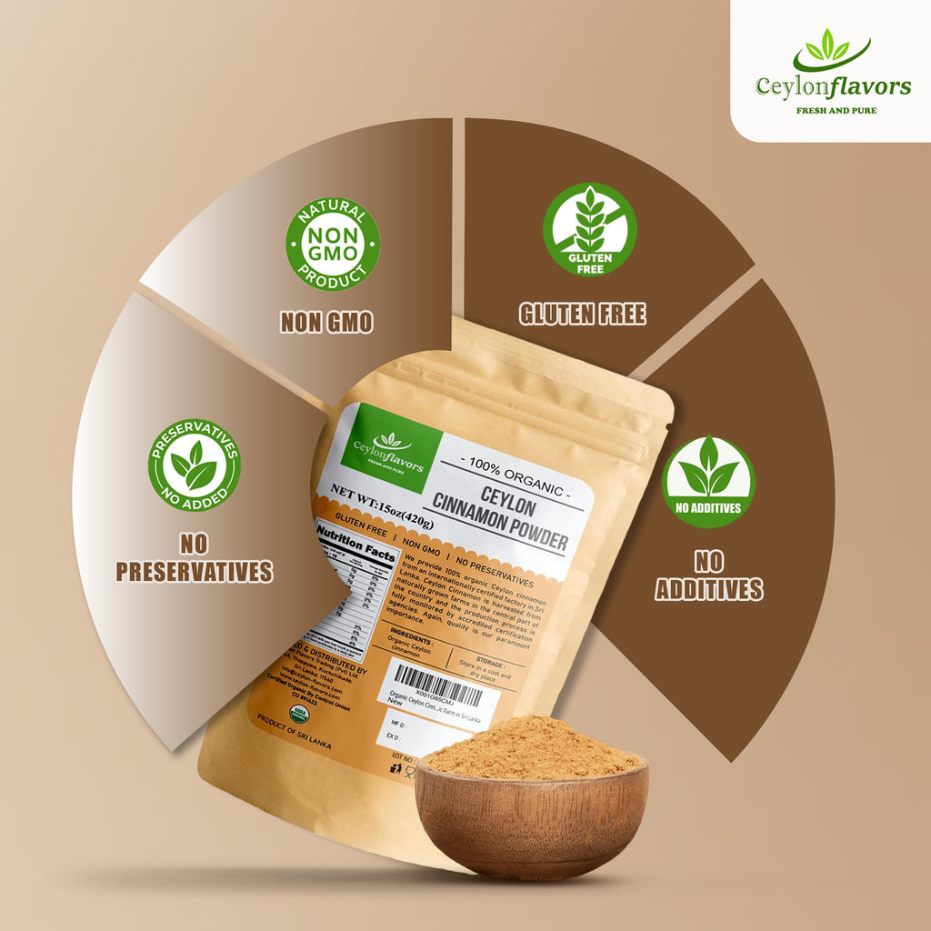 organic cinnamon for natural sweetness