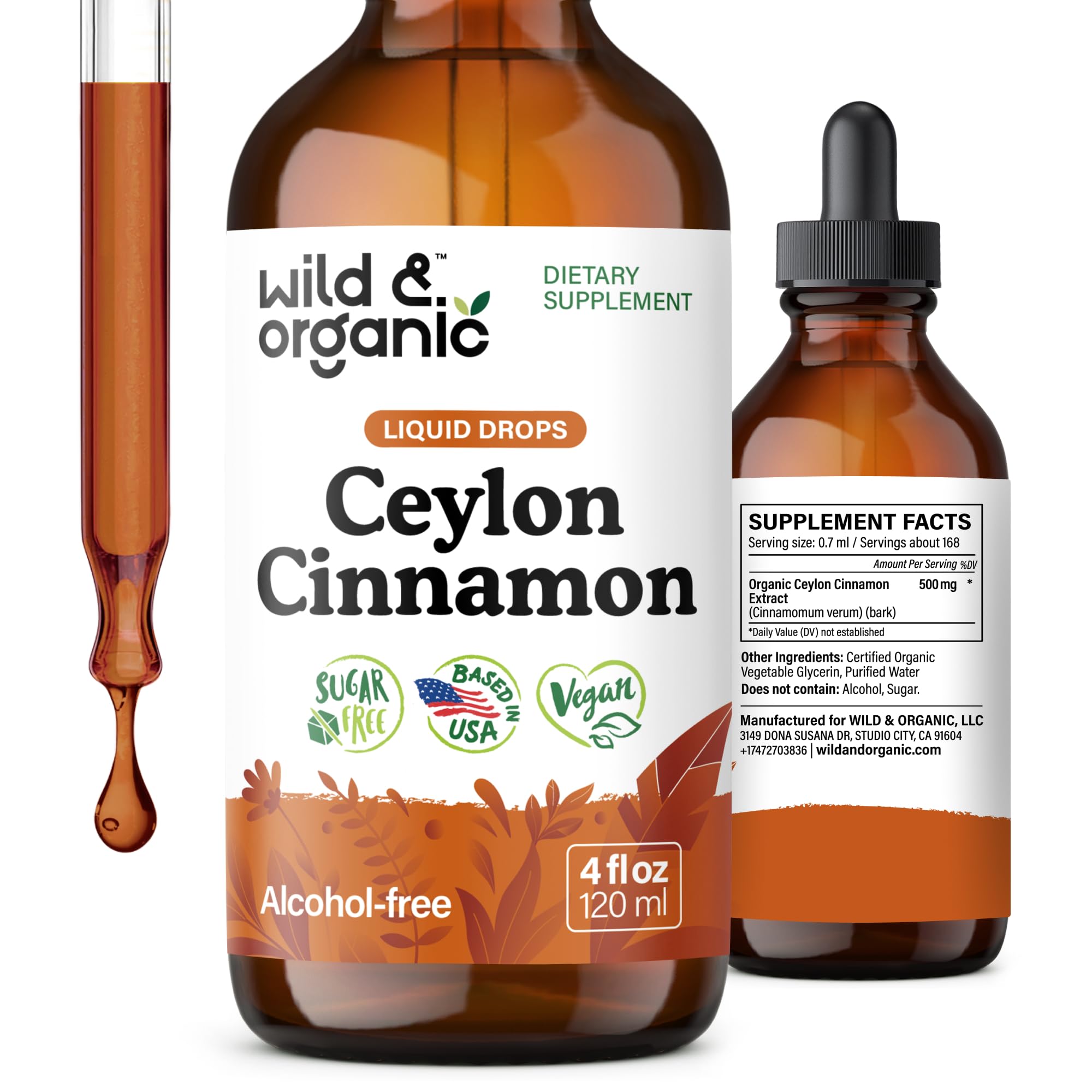 Organic cinnamon supplement for wellness