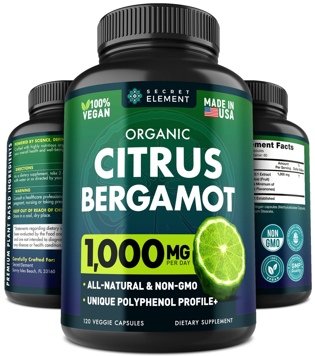 organic citrus bergamot extract capsules