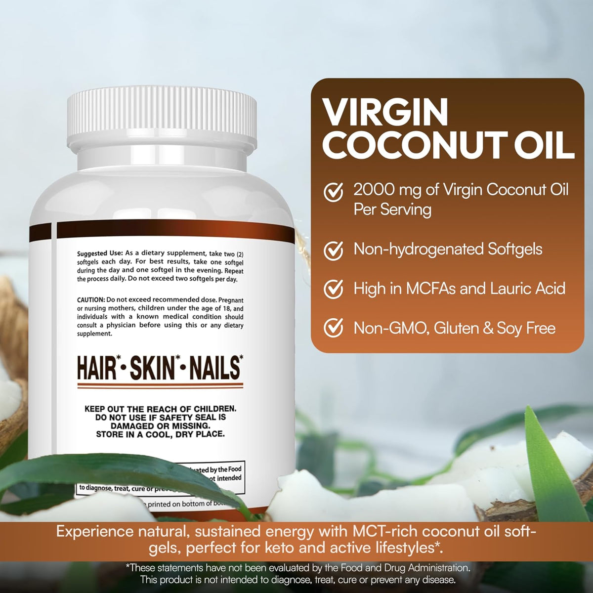 organic coconut oil for healthy skin