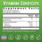 Organic Cordyceps for overall wellness