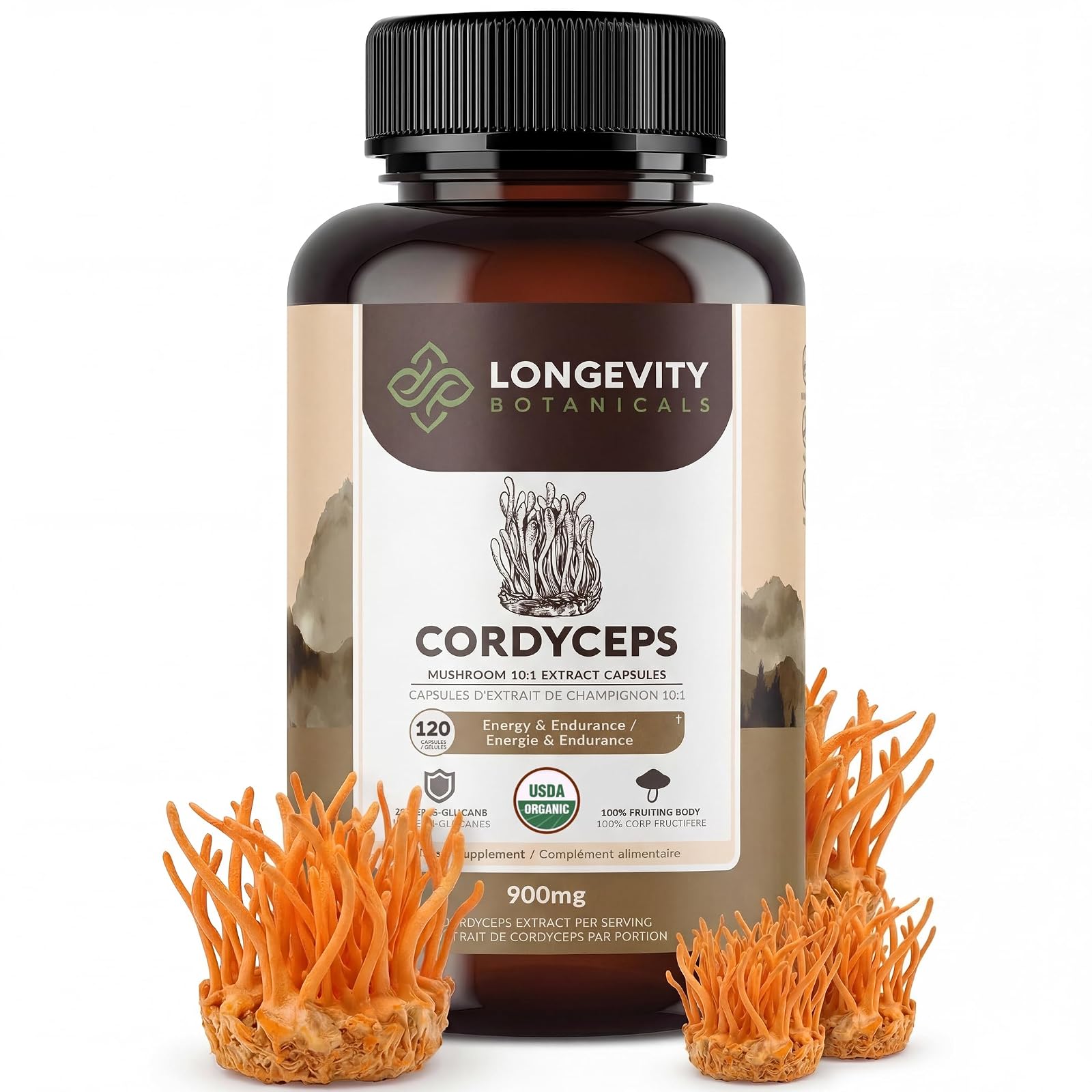 organic cordyceps mushroom capsules