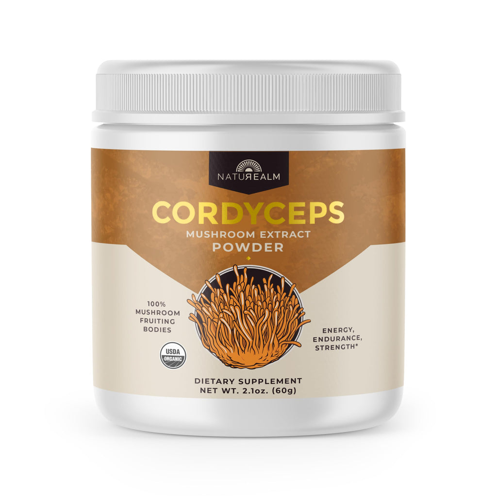 organic cordyceps mushroom powder for energy