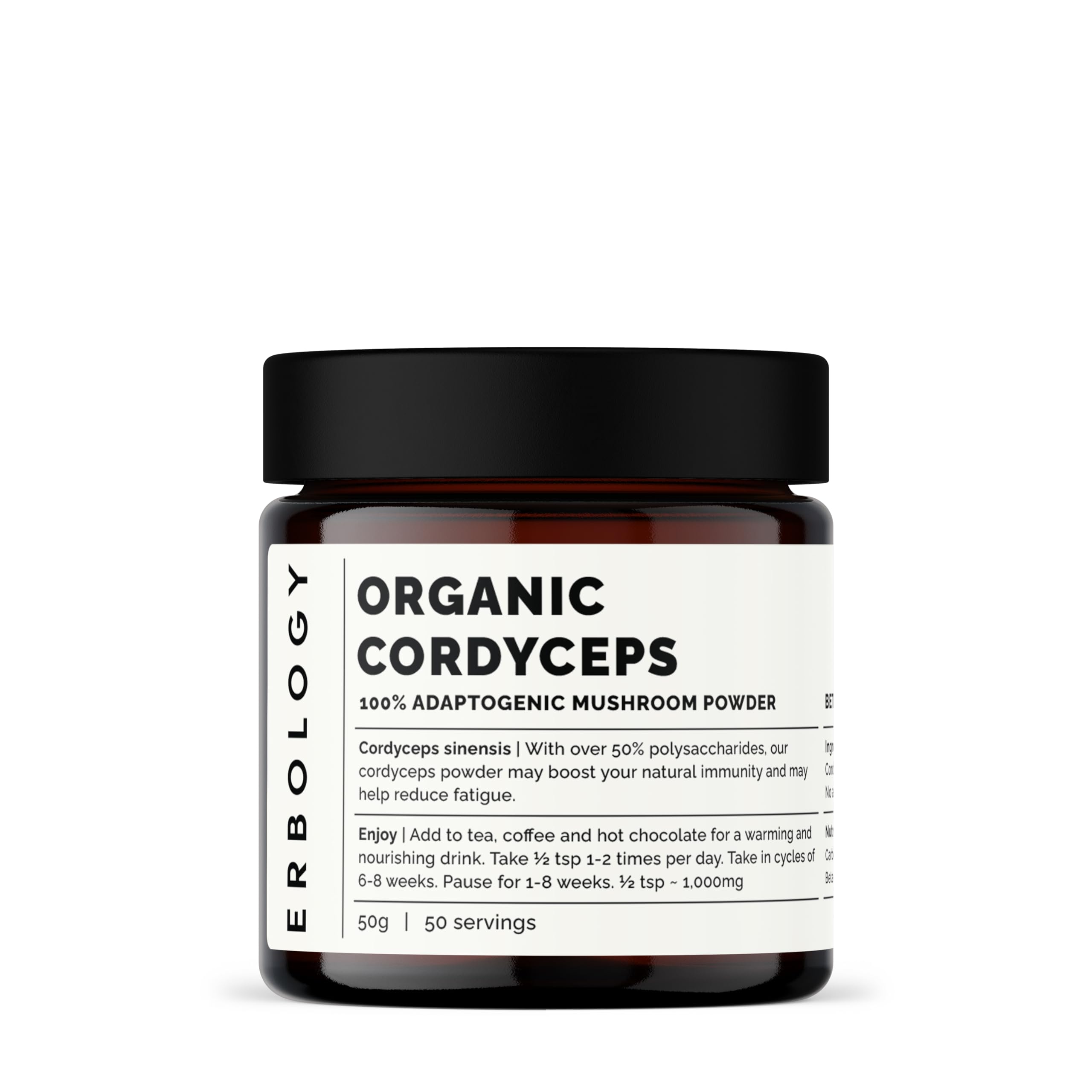 organic cordyceps mushroom powder for energy