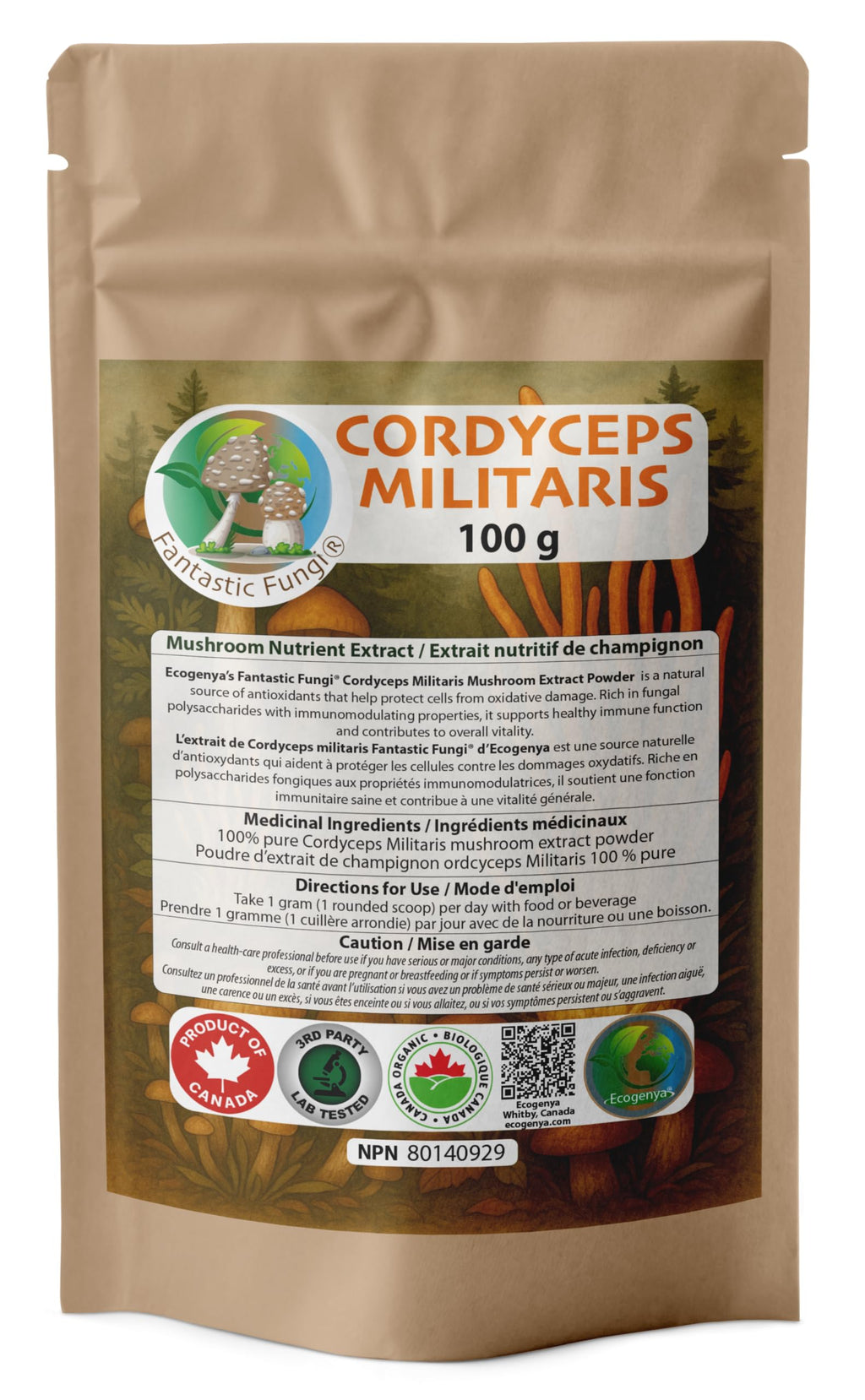 organic cordyceps mushrooms extract powder