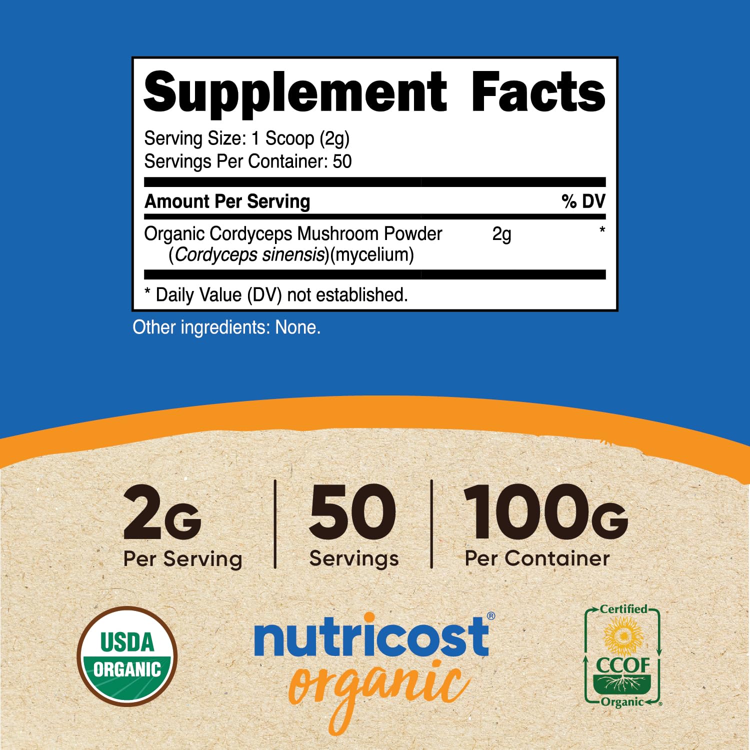 Organic cordyceps powder for endurance