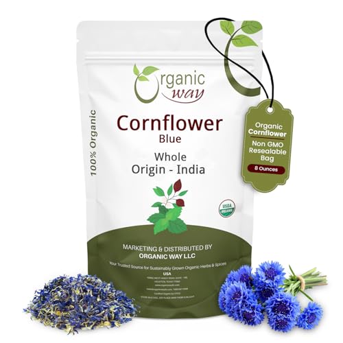 organic cornflower blue herbal tea