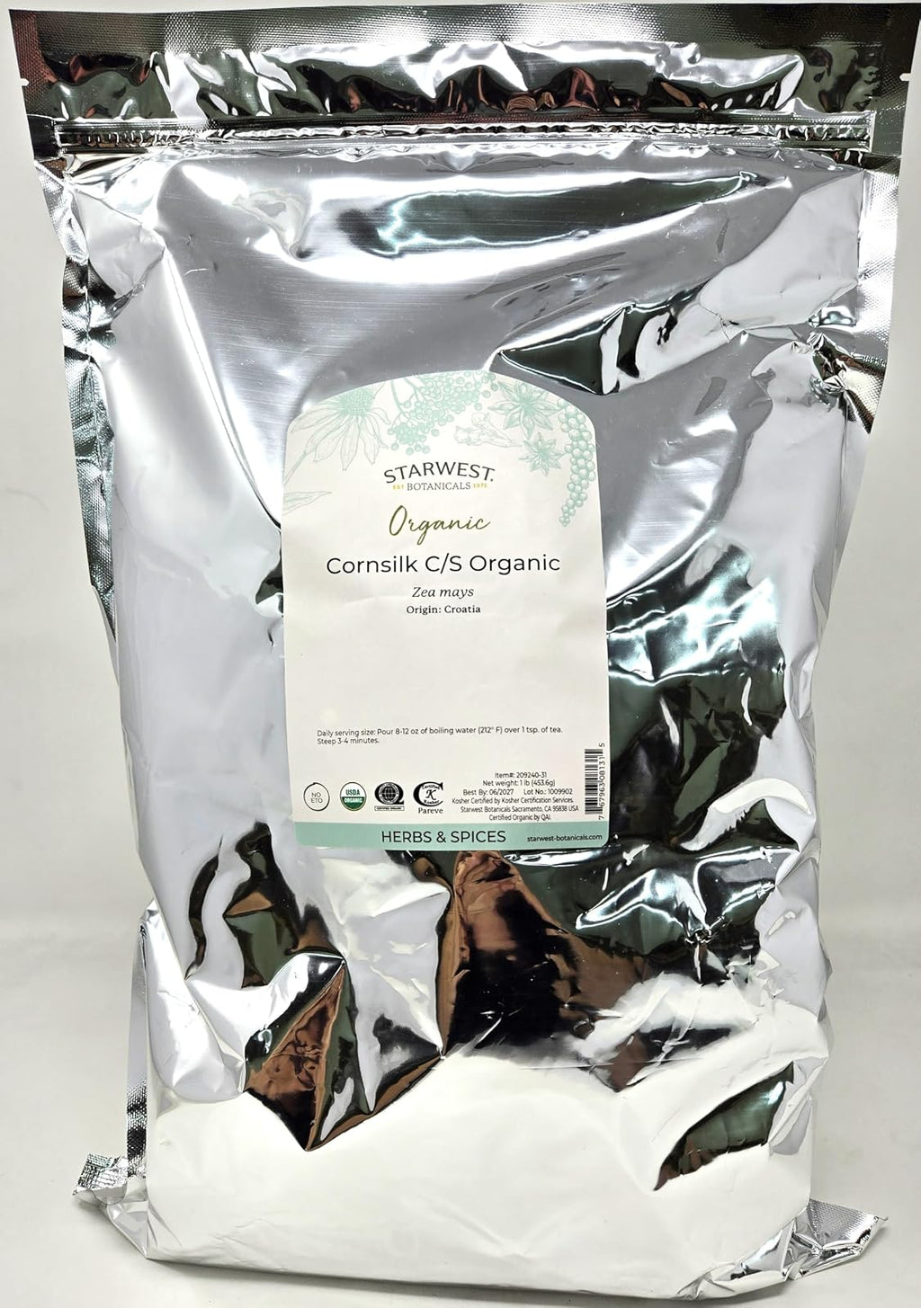 organic cornsilk herbal tea benefits