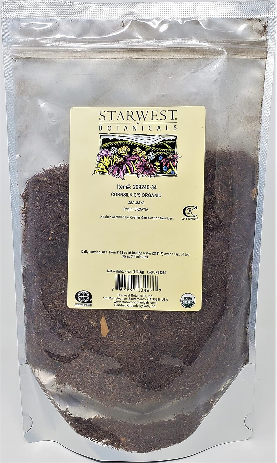 organic cornsilk herbal tea blend