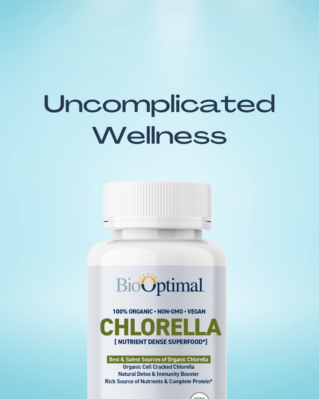 organic cracked cell wall chlorella