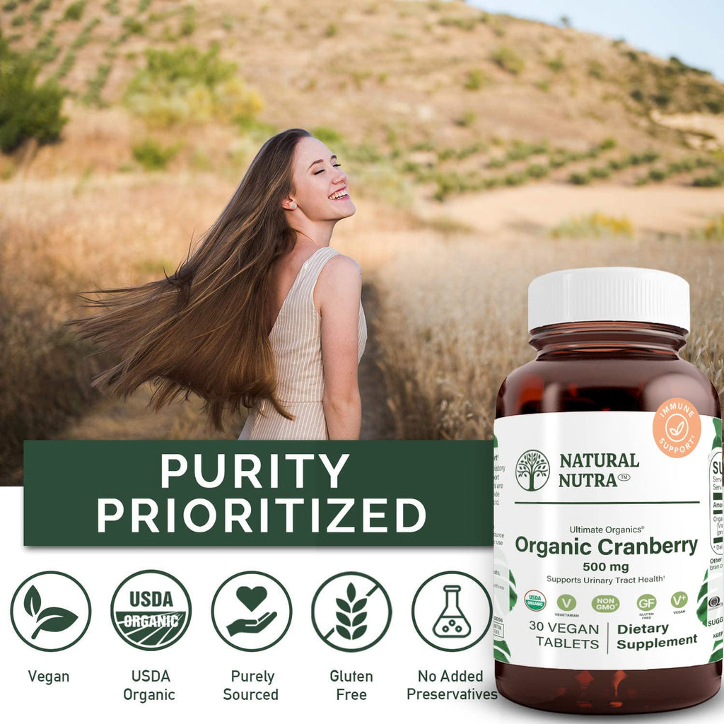 Organic cranberry for antioxidant benefits