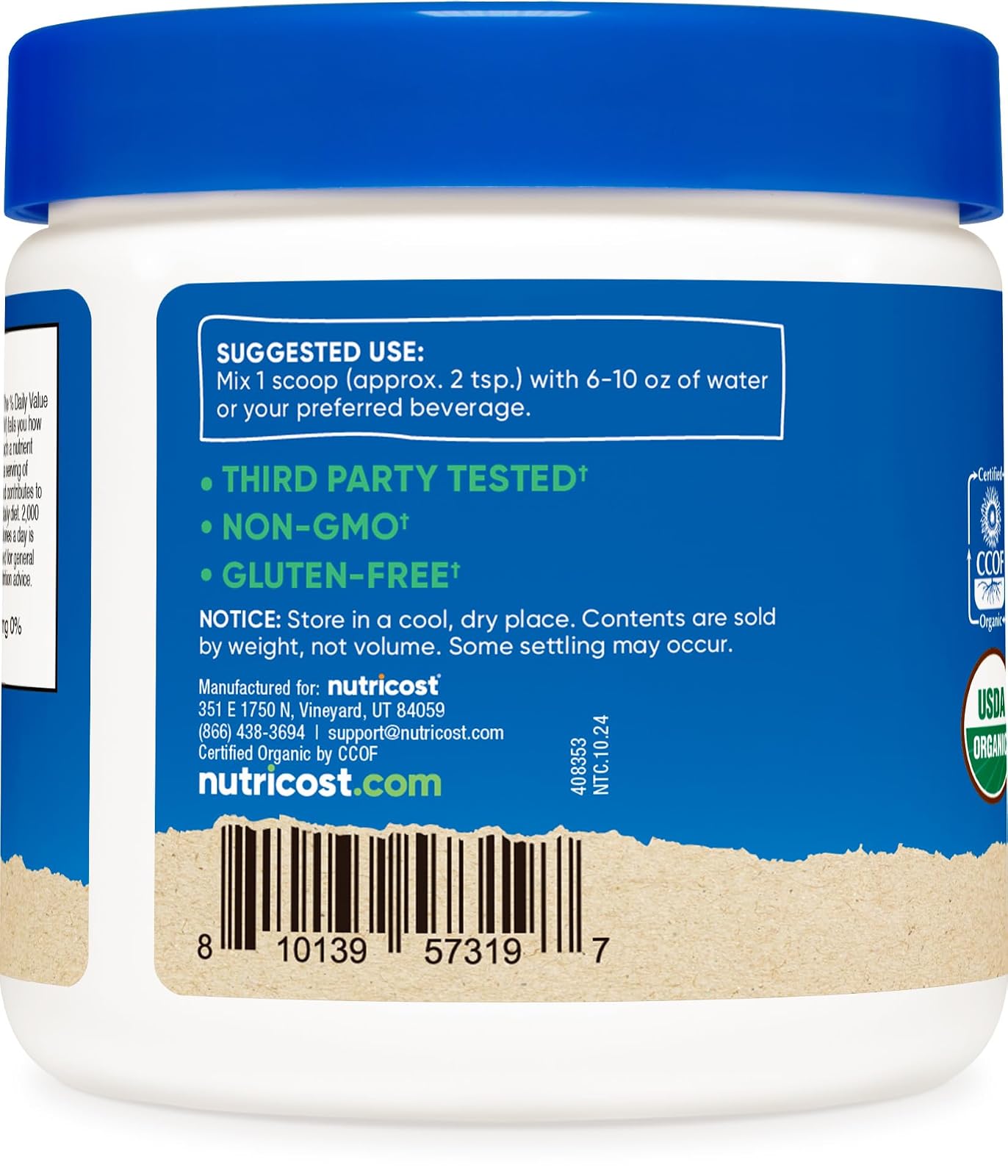 Organic cranberry powder for baking recipes