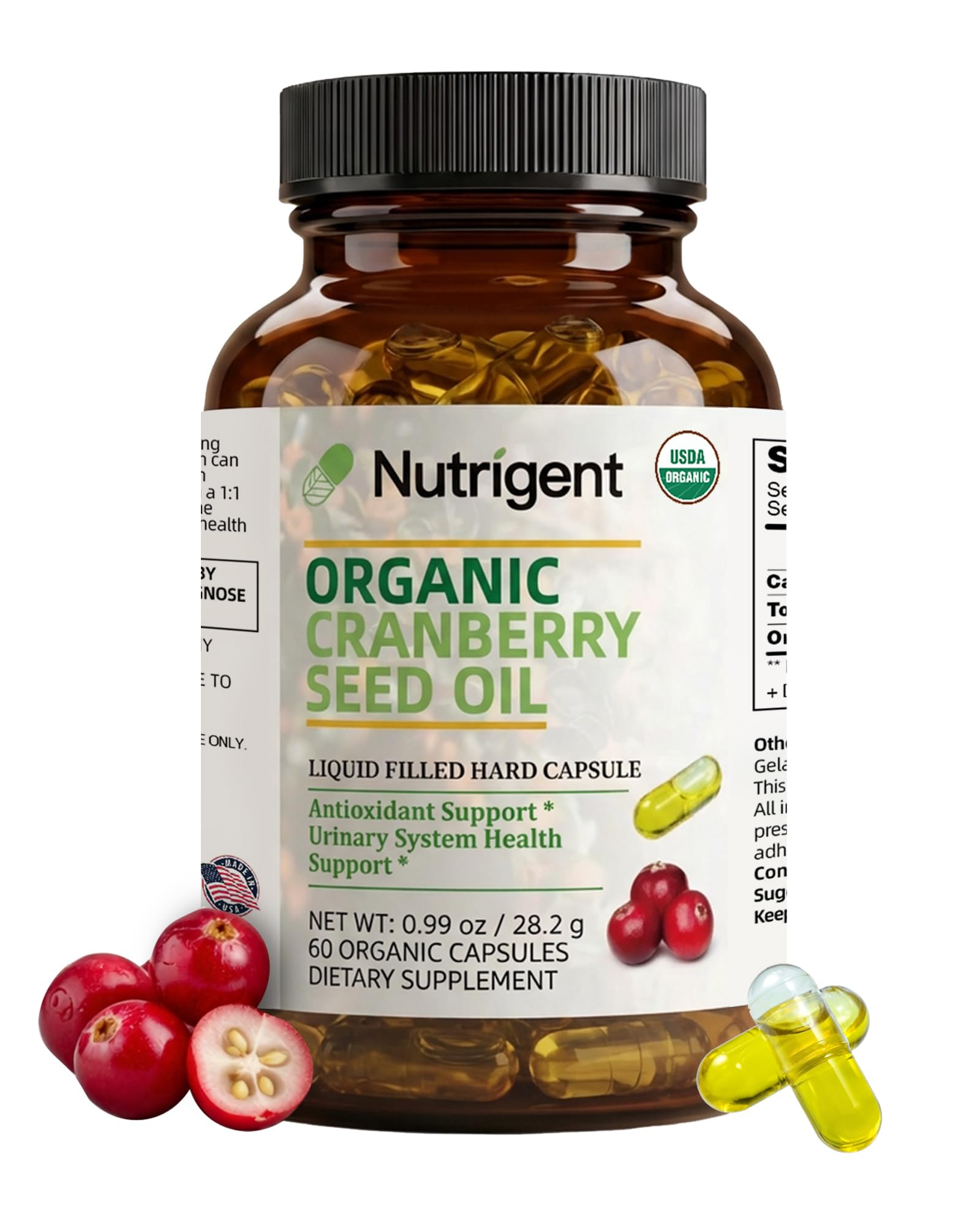 organic cranberry seed oil capsules