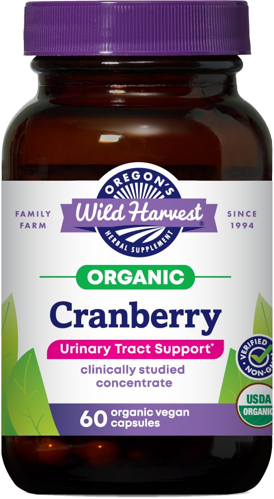 organic cranberry supplement capsules