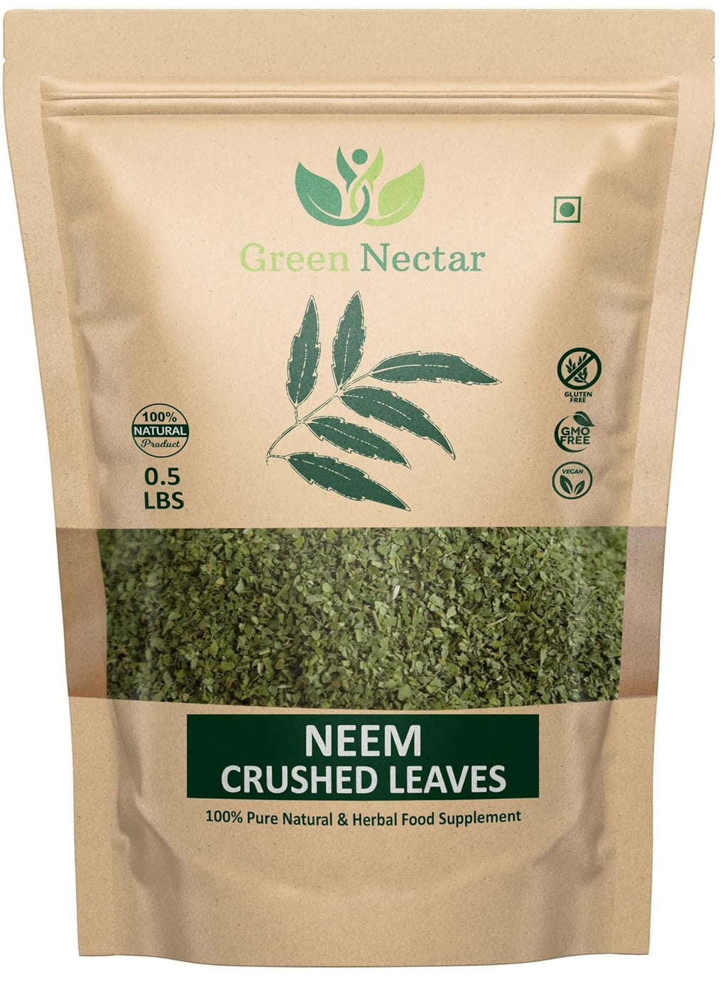 organic crushed neem leaf 8 oz