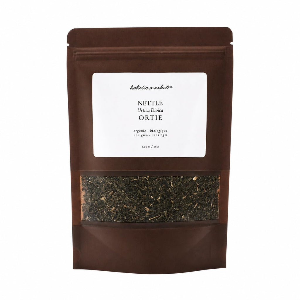 Organic cut and dried nettle tea