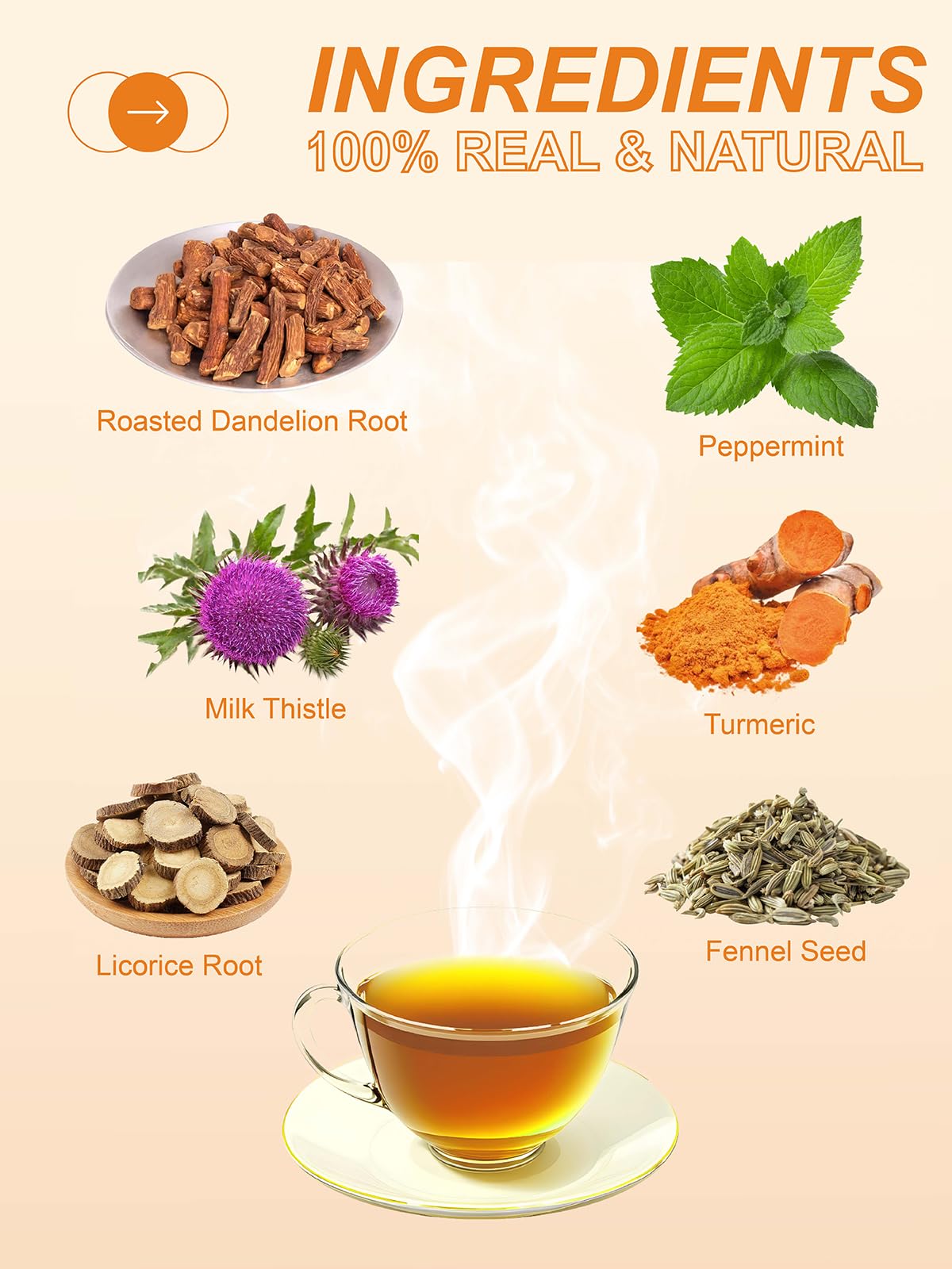 organic dandelion herbal infusion