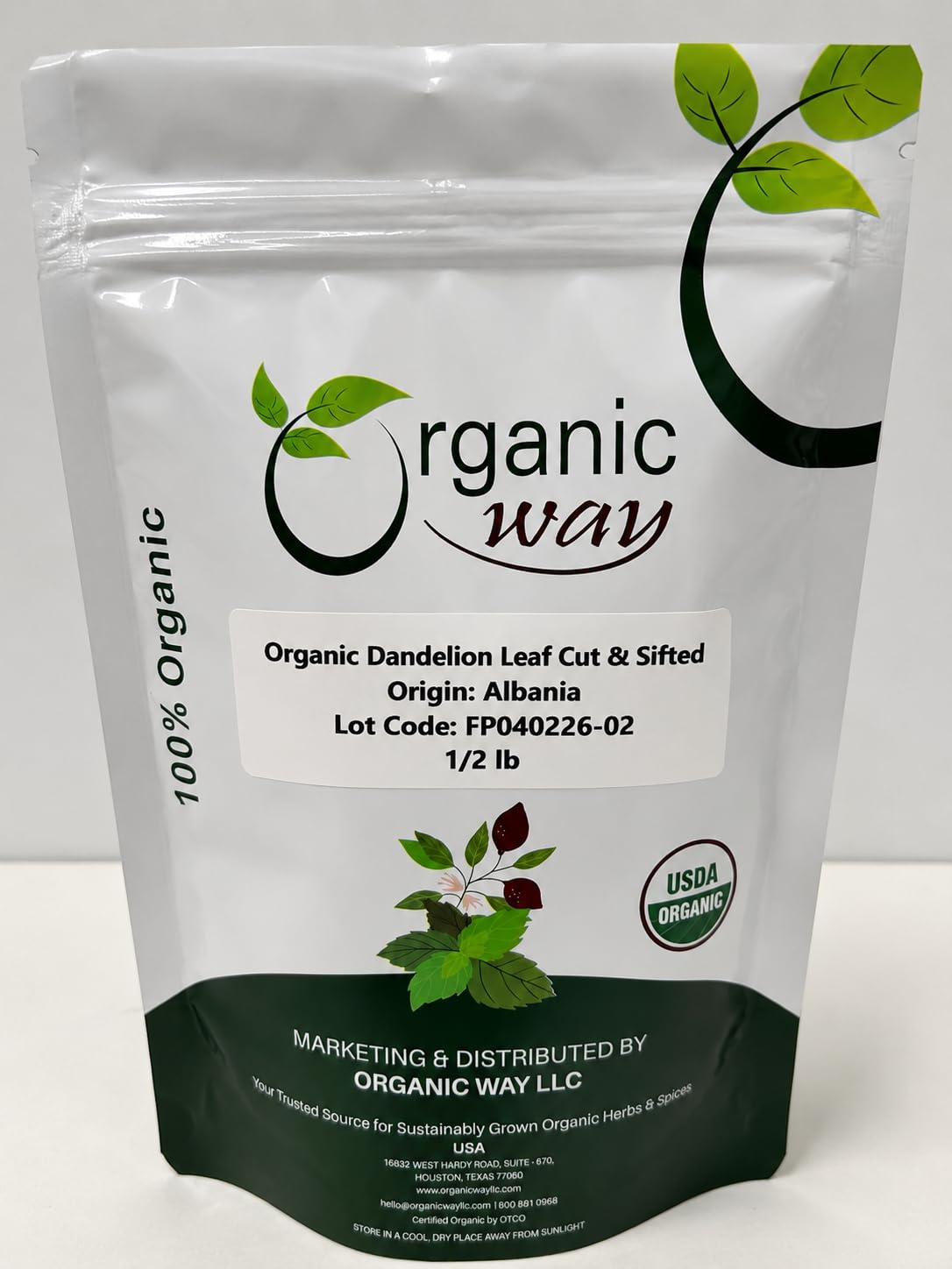 organic dandelion leaf herbal tea