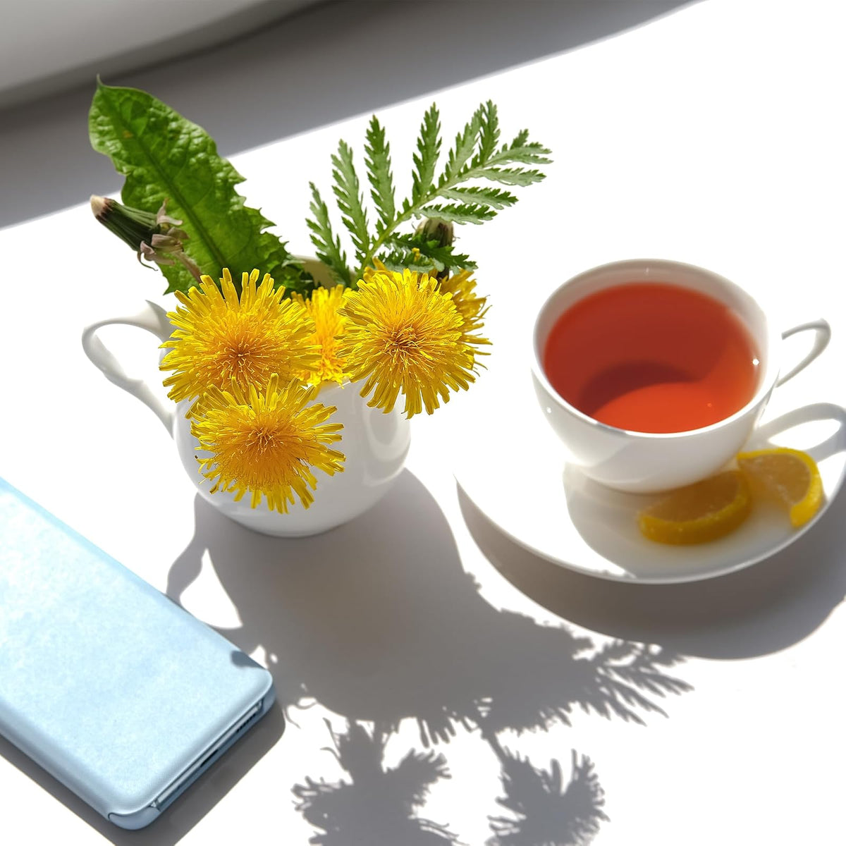 Organic dandelion leaves for detox