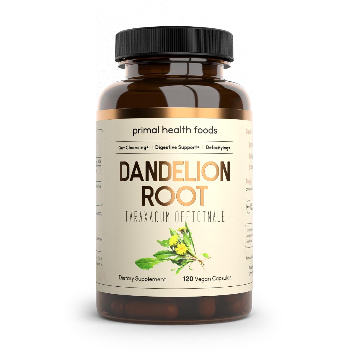 Organic dandelion root capsules 1000 mg