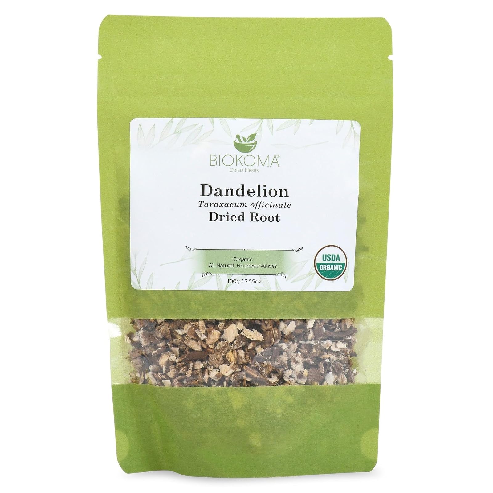 organic dandelion root dried herb