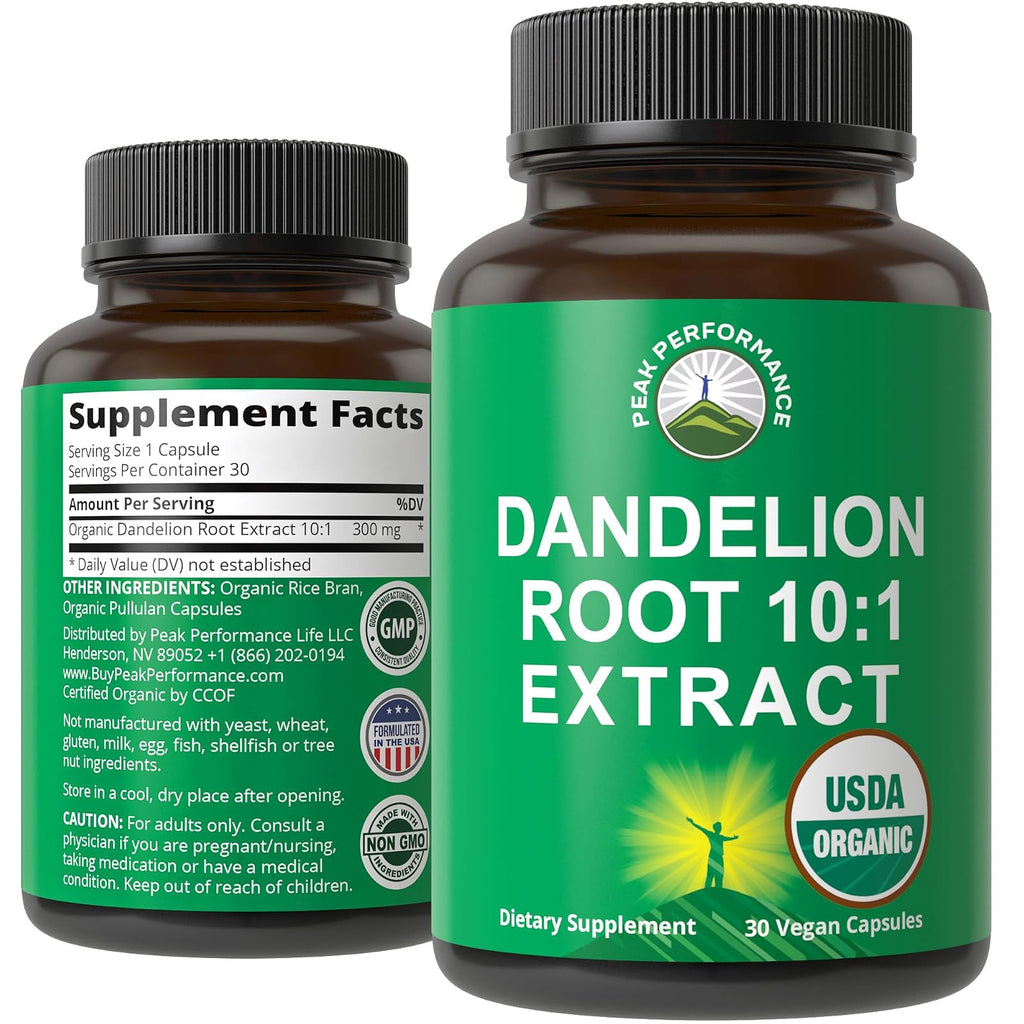 organic dandelion root extract capsules