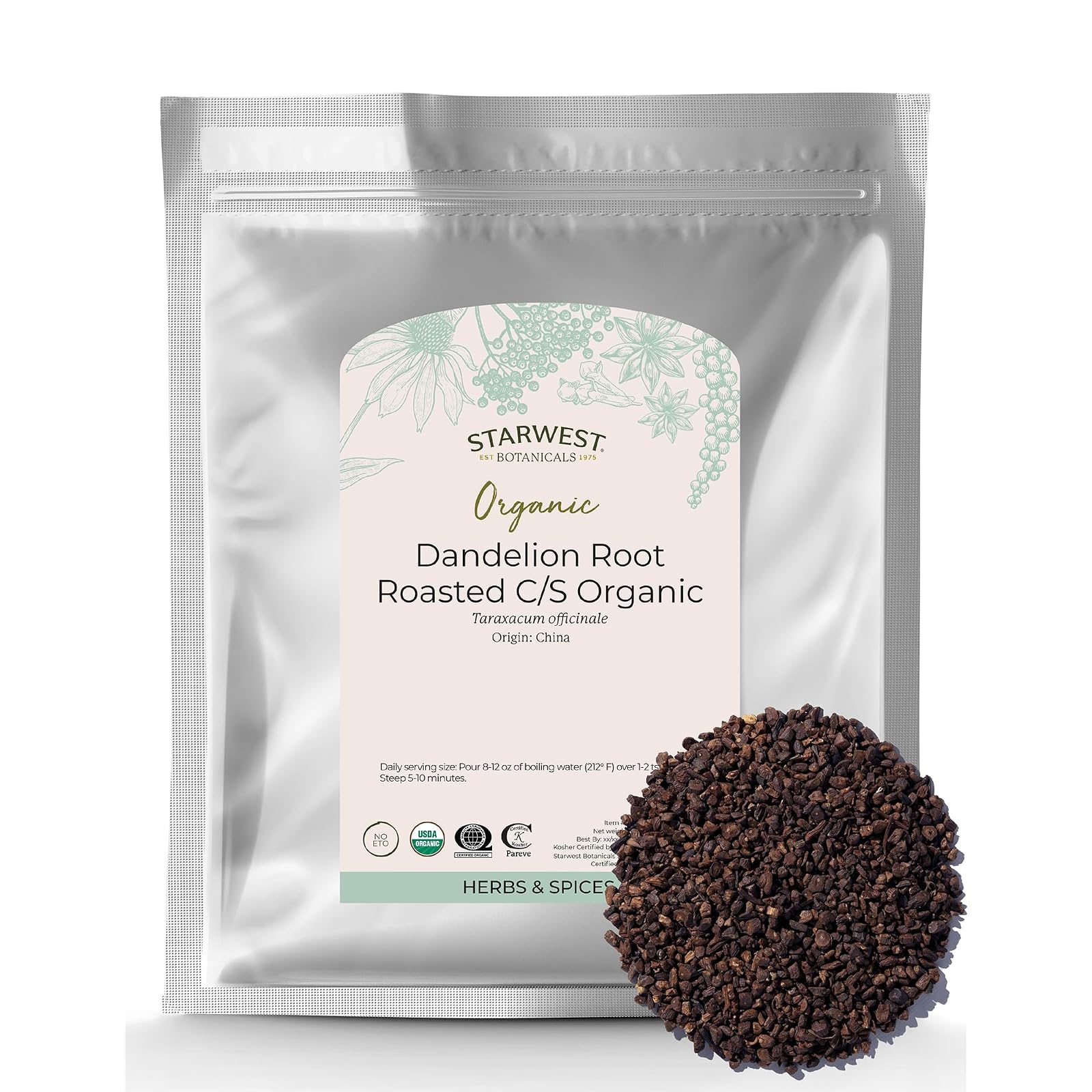 organic dandelion root for detox