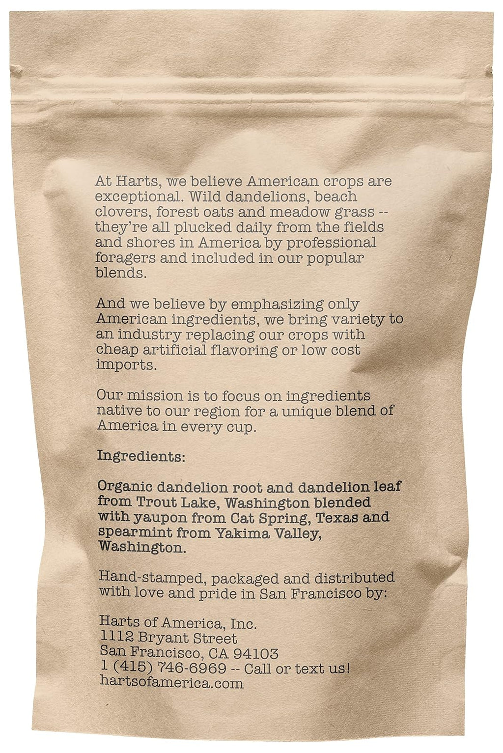 organic dandelion root herbal tea blend