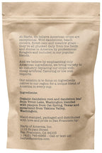 organic dandelion root herbal tea blend
