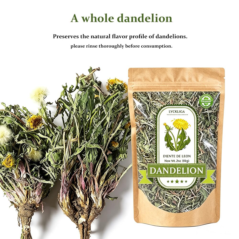 Organic dandelion root loose leaf tea
