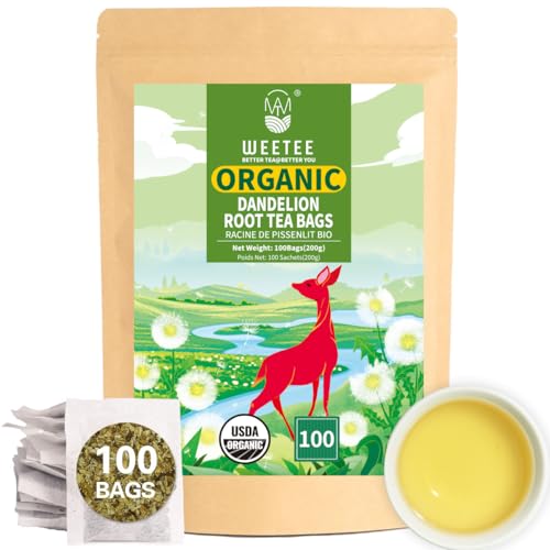 organic dandelion root tea bags