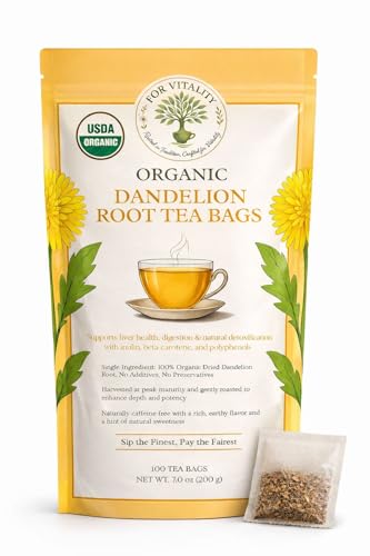 organic dandelion root tea bags