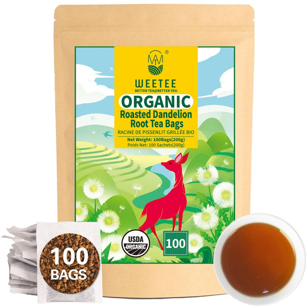 organic dandelion root tea bags