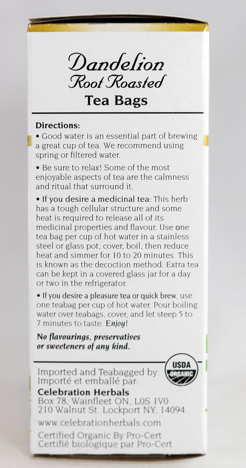 Organic dandelion root tea benefits