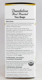 Organic dandelion root tea benefits