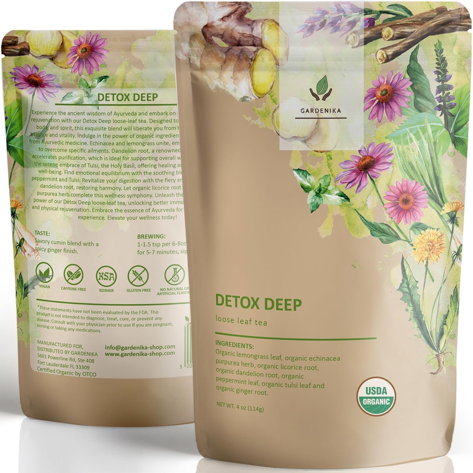 organic dandelion root tea blend