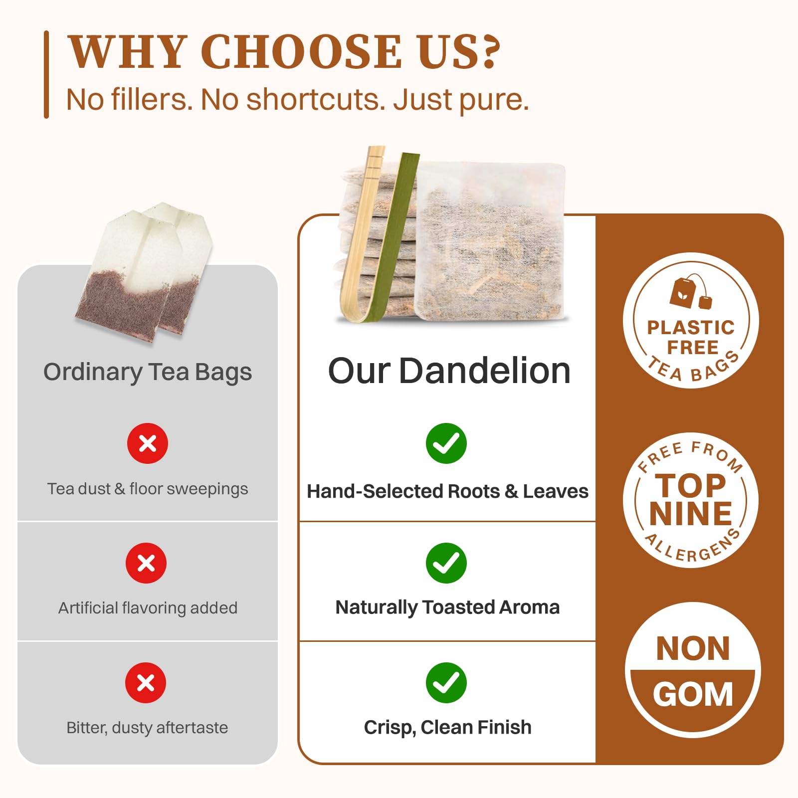 organic dandelion root tea blend