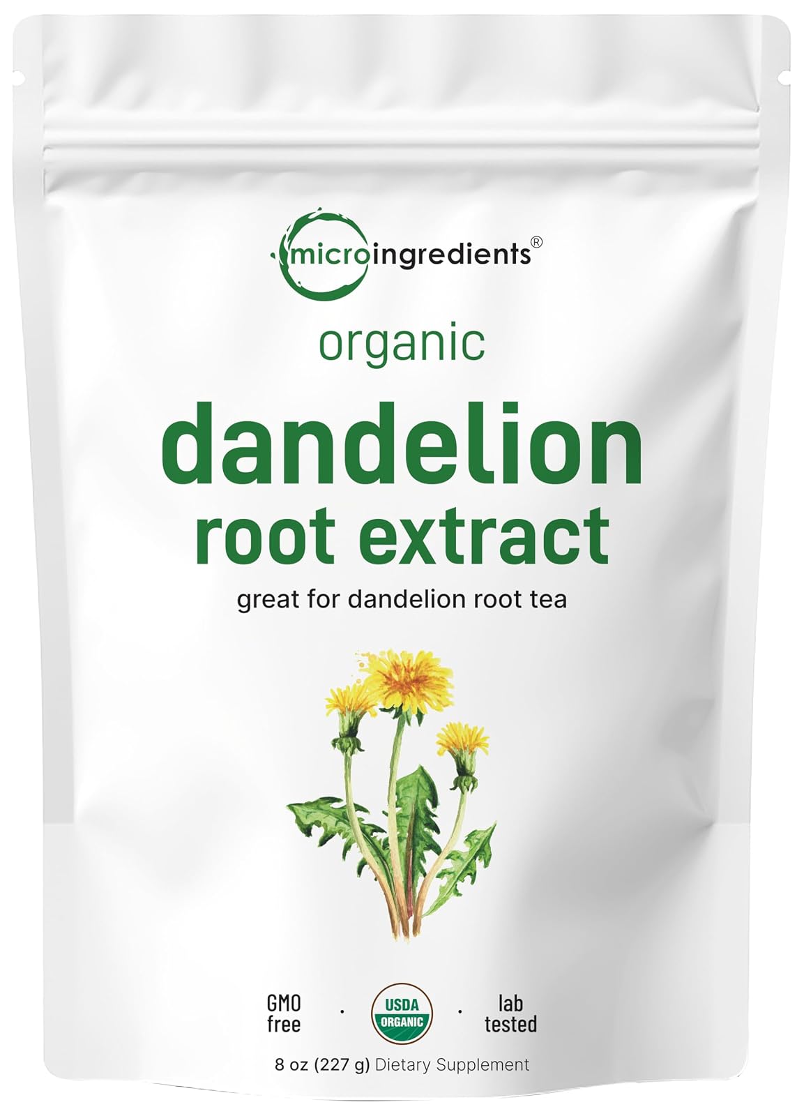 organic dandelion root tea powder