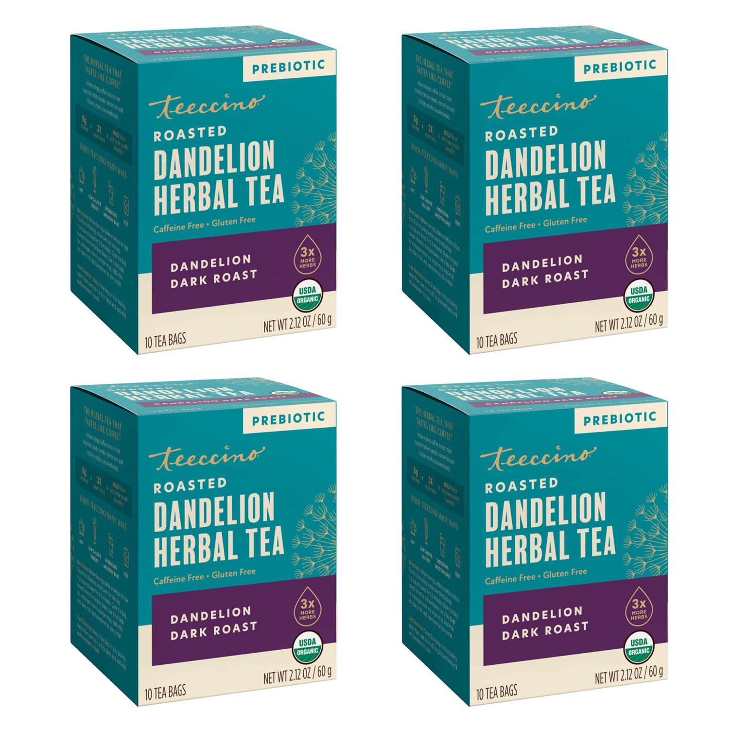 organic dandelion tea bags
