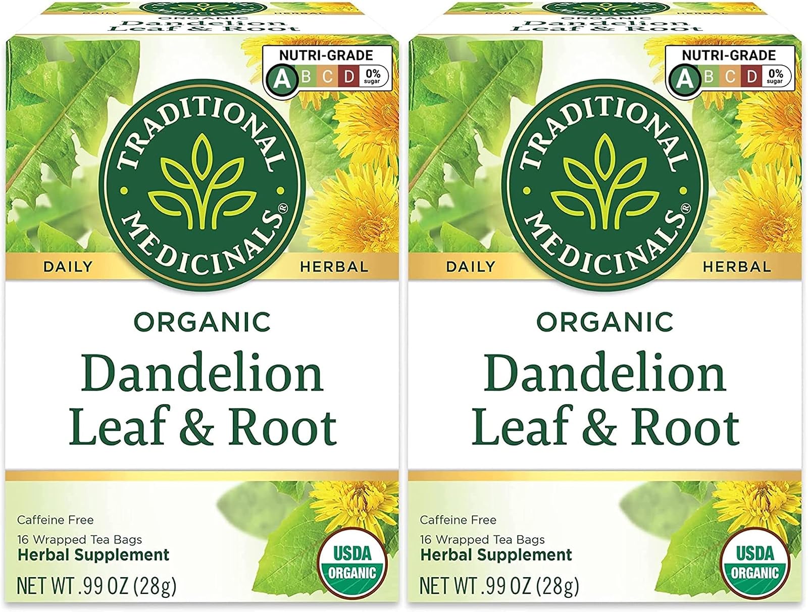 organic dandelion tea bags