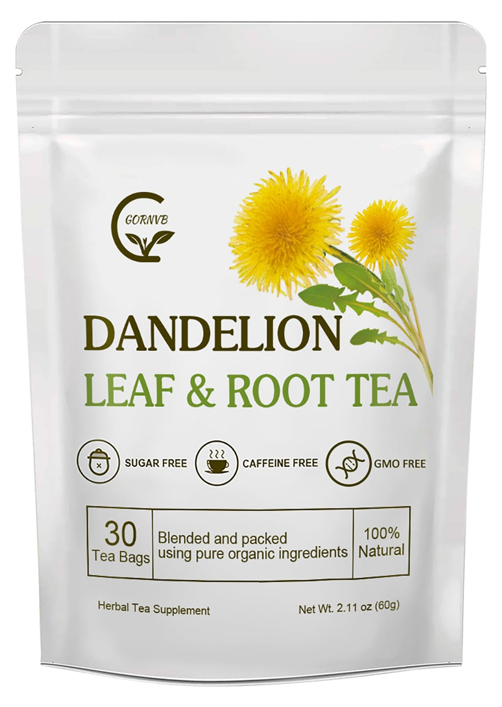 organic dandelion tea bags