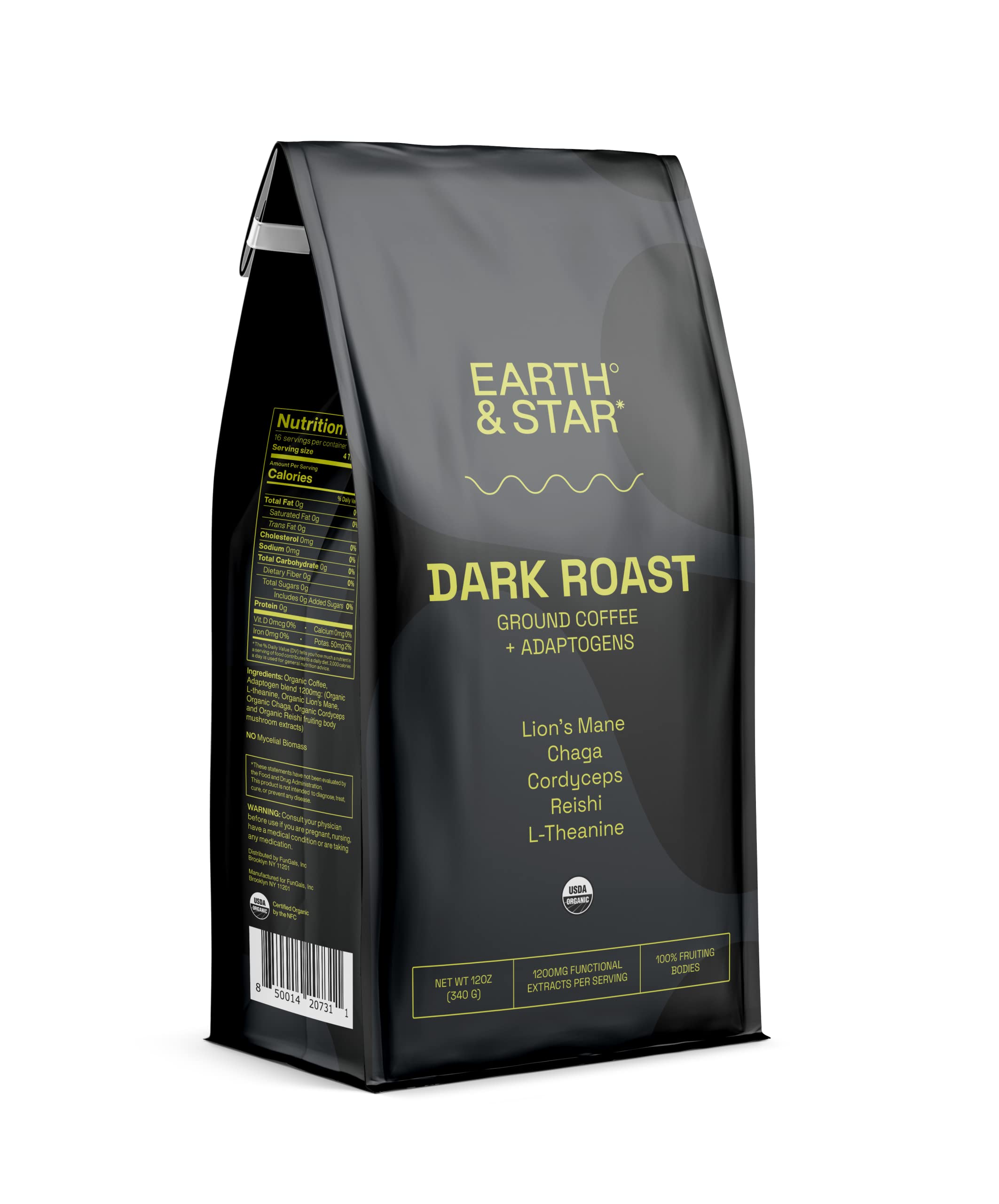 organic dark roast mushroom coffee